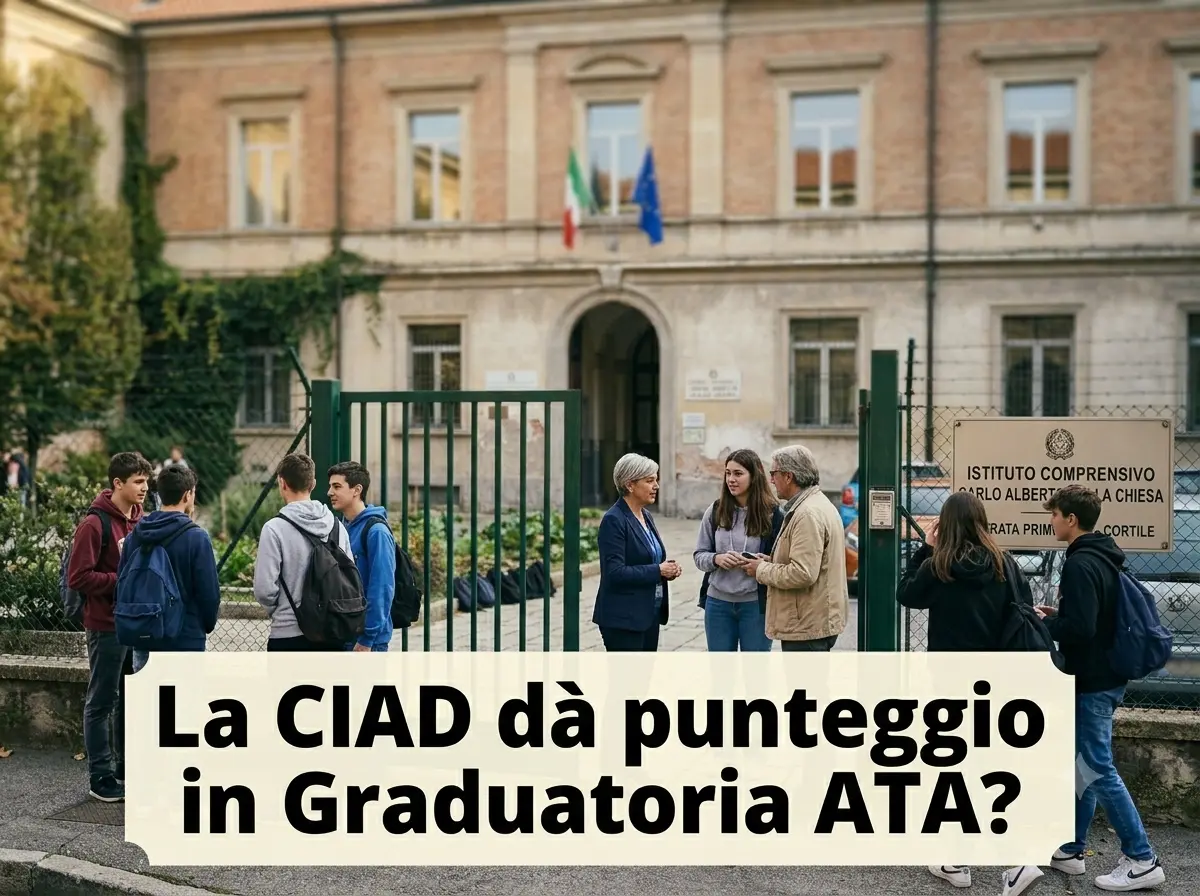 CIAD dà punteggio in Graduatoria ATA | Scuola Moscati