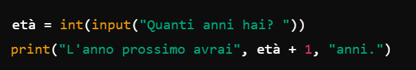 Python: Come Ricevere Dati Input dall'Utente | Scuola Moscati