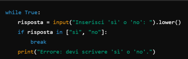 Python: Come Ricevere Dati Input dall'Utente | Scuola Moscati